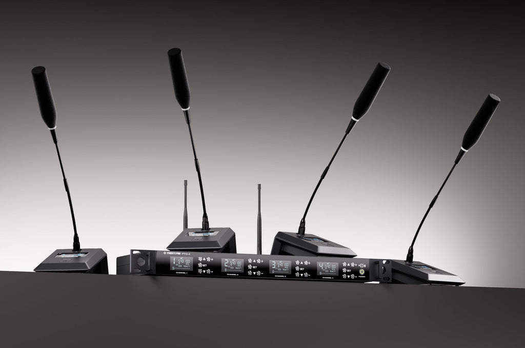 PTC-4 Wireless Conference Microphone System - Phenyx Pro