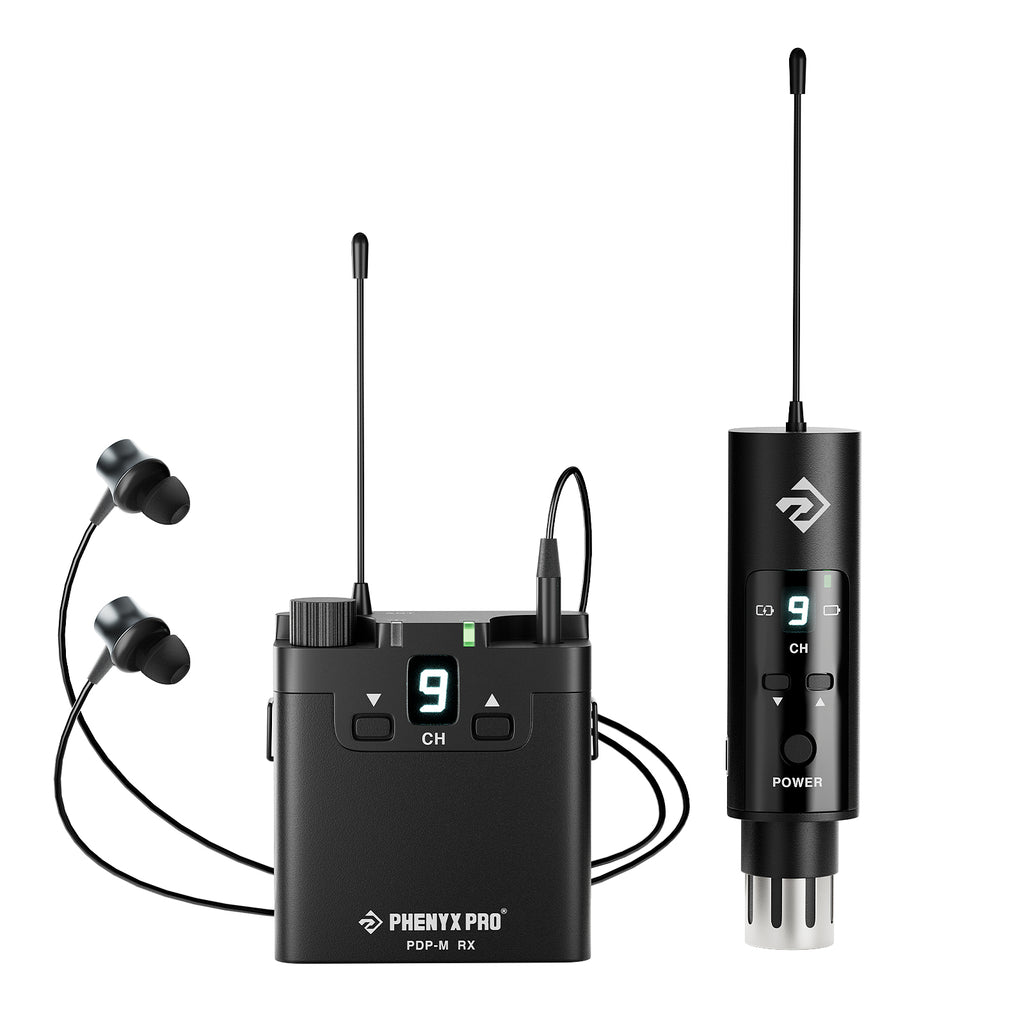 PDP-M Portable UHF Stereo Wireless in-Ear Monitor System – Phenyx Pro