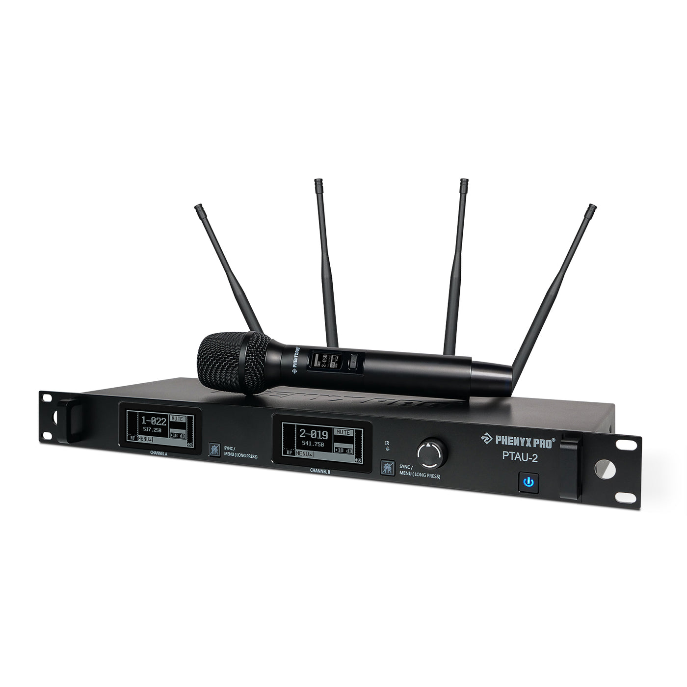 PTAU-2 Dual-Channel Wireless Dynamic Mic System - Phenyx Pro