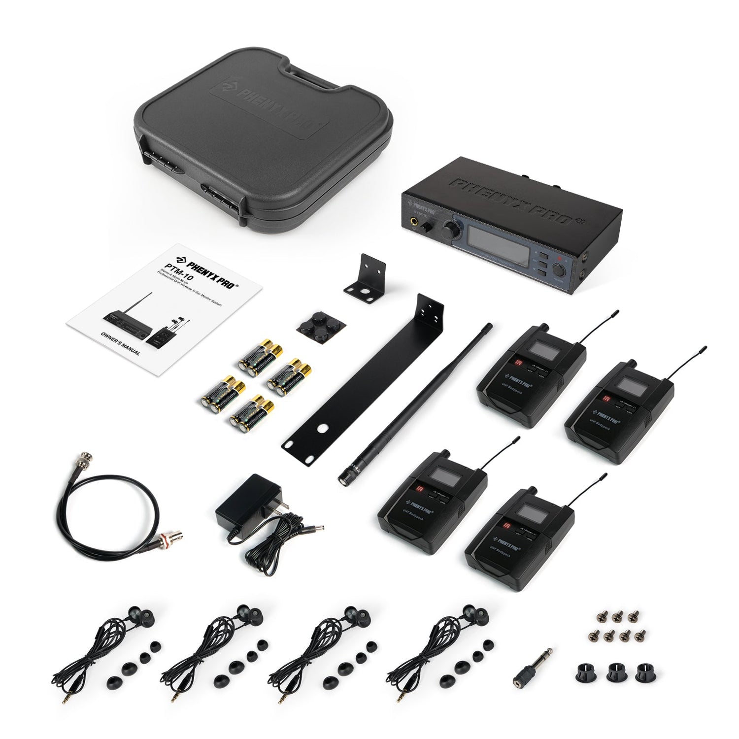 PTM-10-4B Stereo Wireless In-Ear Monitor System - Phenyx Pro